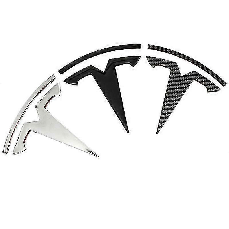 Metal Replacement Sticker For Tesla Model 3 Y Front Back Trunk Logo ...