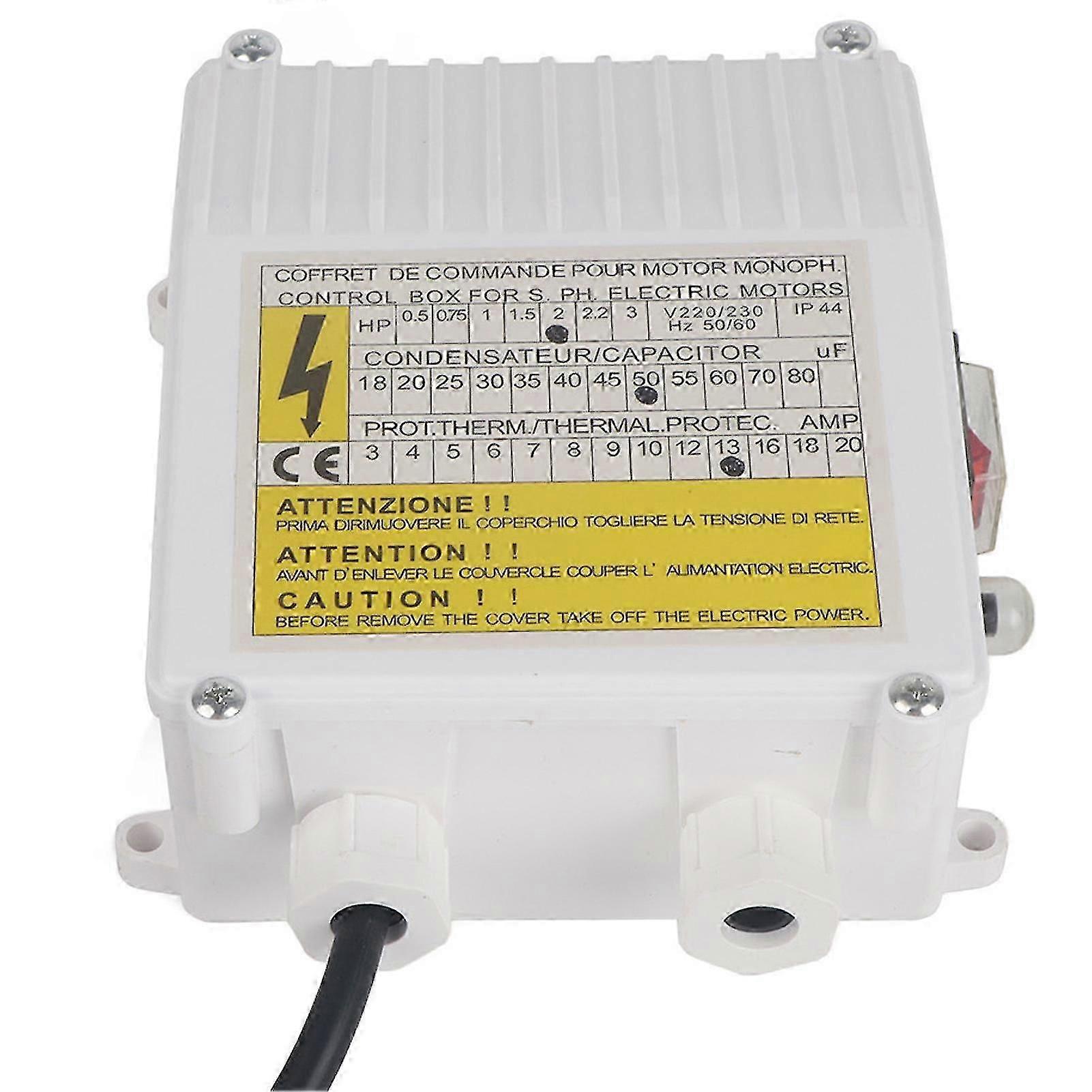 1.5KW 2HP Deep Well Submersible Pump Control Box - Built-in Thermal ...