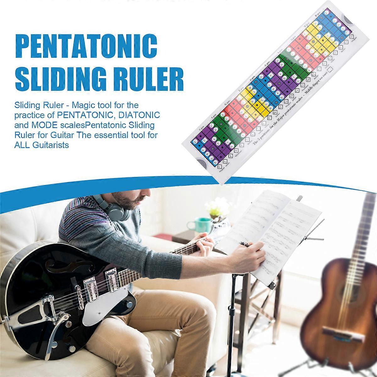 Guitar Sliding Ruler for the Practice Of Pentatonic, Diatonic and Mode ...