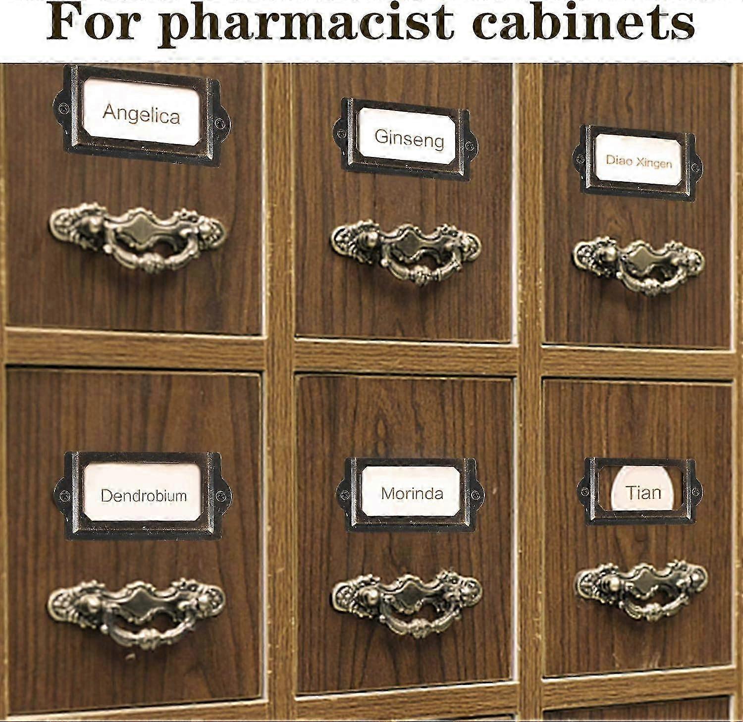 50 pcs Metal Label Holders, Metal Label Holders with Screws Suitable ...