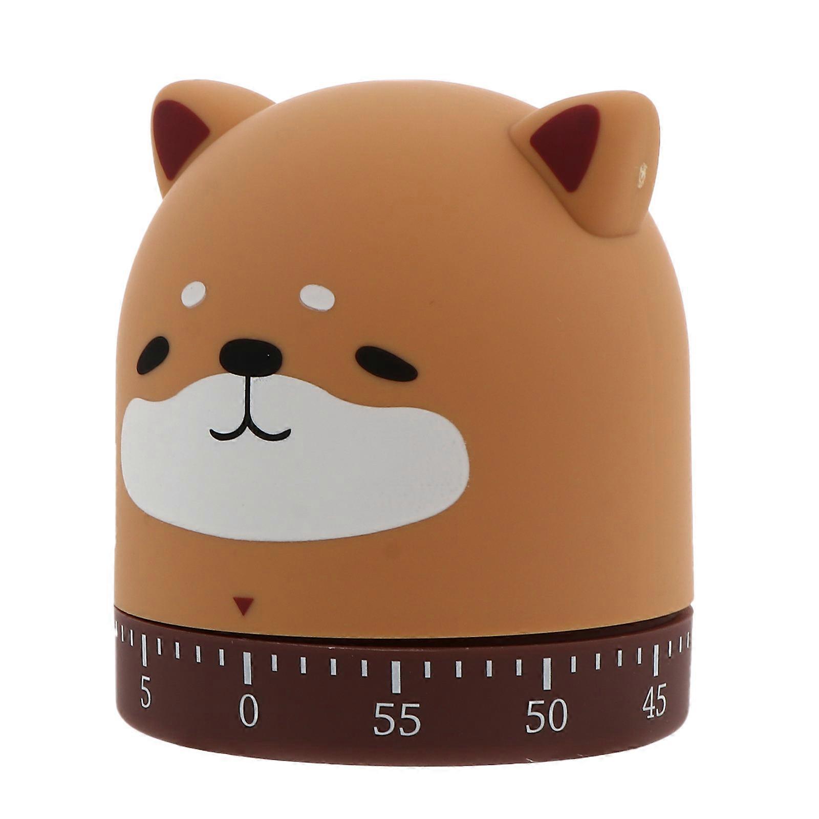 Cartoon Timer Dog Shape Countdown Kitchen Chef Clock Brown 7X6X6CM ...