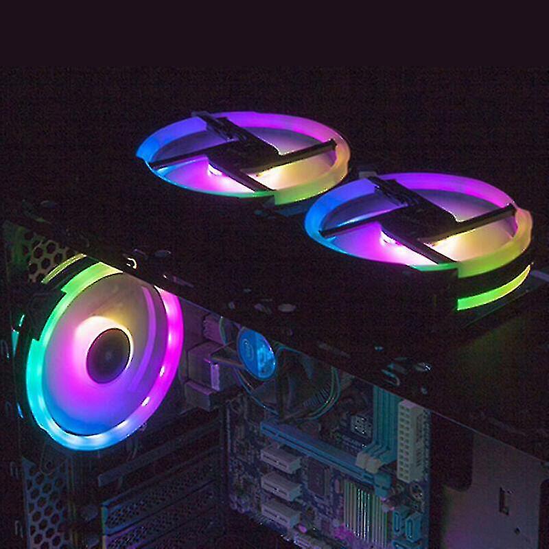 Computer Case Pc Rgb Cooling Fan Led Cooler With Remote Control Fan ...