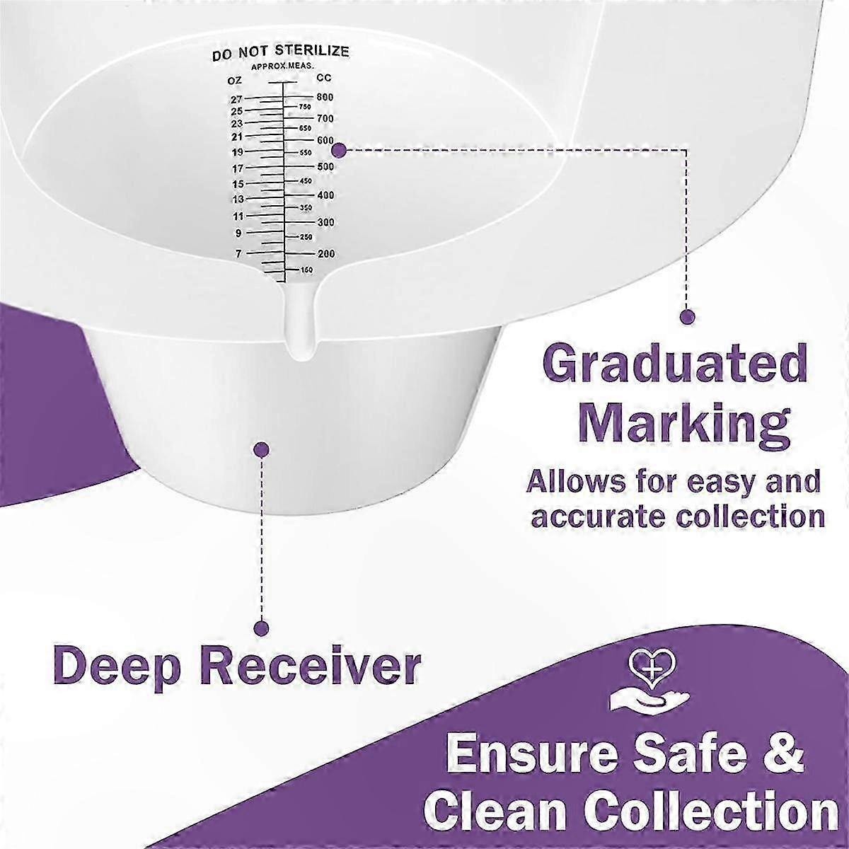 10-Pack Toilet-Mounted Urine Collection Hats for Stool Sample Kits ...