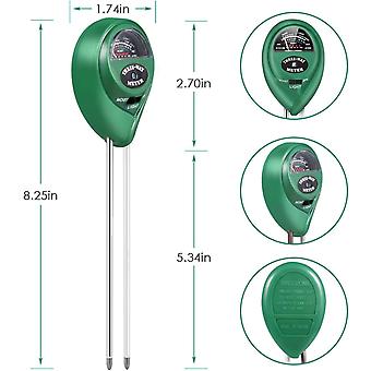 Medidor de ph del suelo, probador de suelo 3 en 1, probador de ph de suelo digital, kit de ...