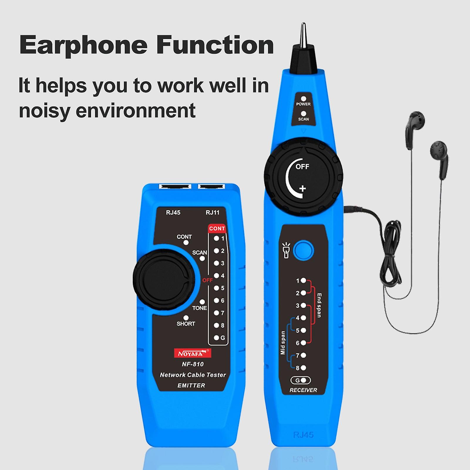 Noyafa Nf-810 Network Cable Tester Kit Multi Function Wire Tracker ...