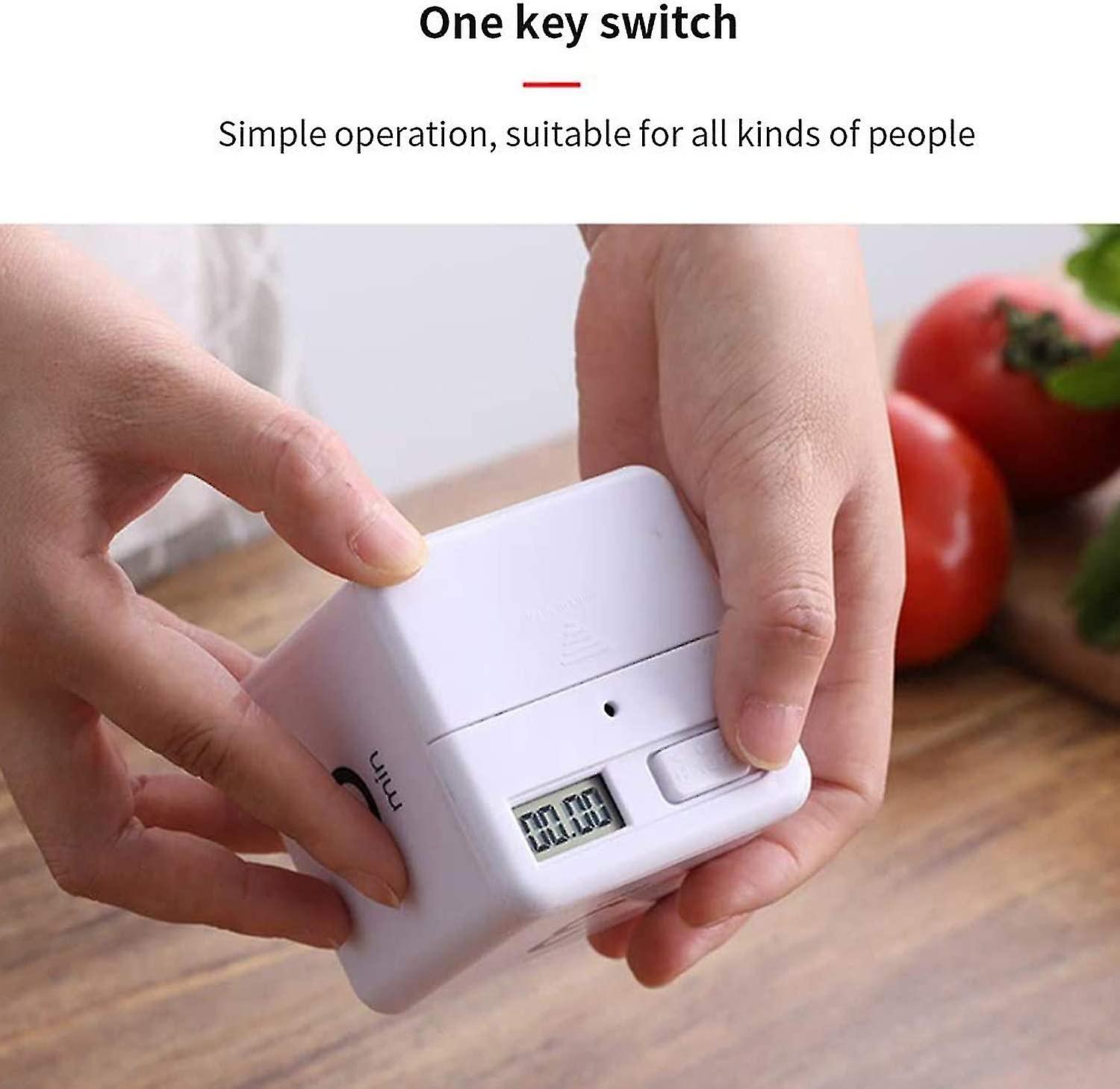 Kitchen Timer (white 1-3-5-10 Minute), Cube Timer Stopwatch And ...