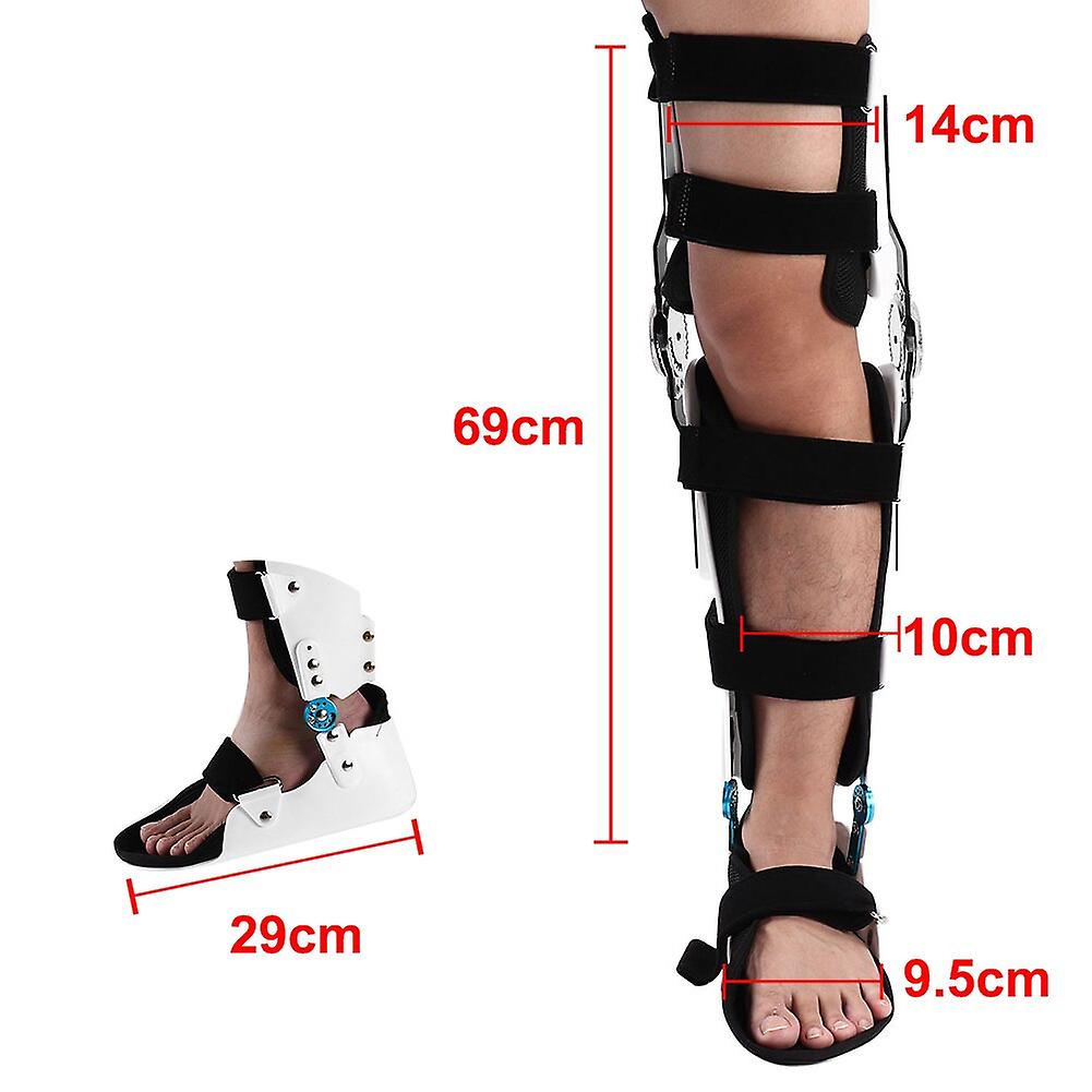Medical Adjustable Knee Fixed Support Brace Joint Leg Orthotic Support ...
