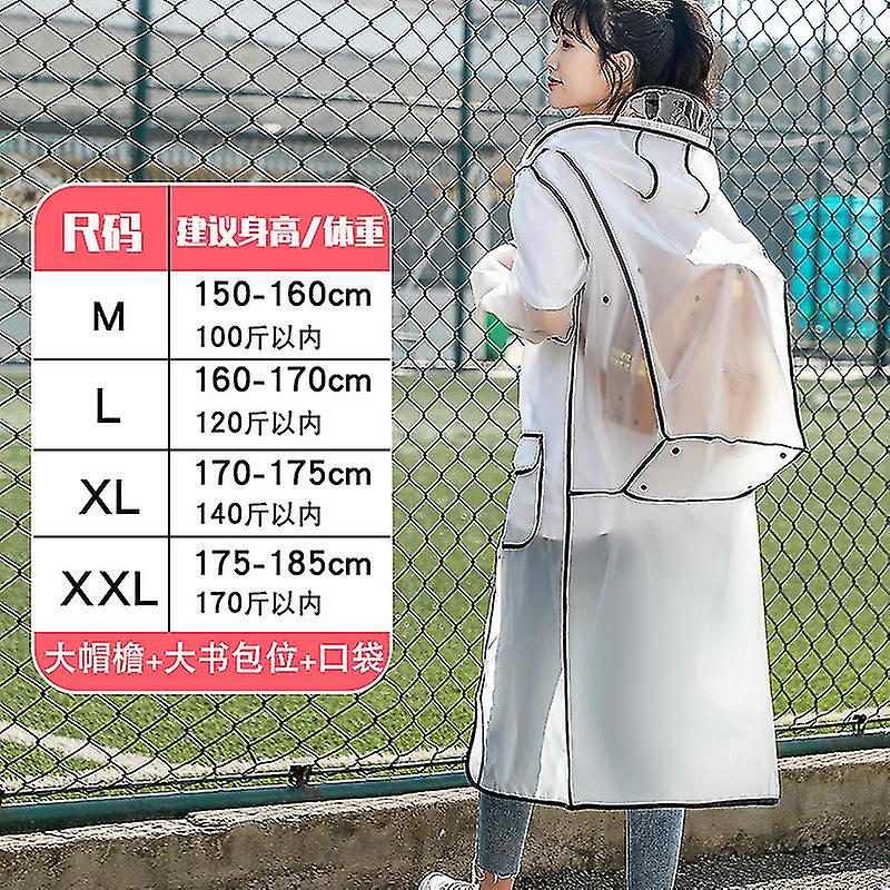New Fashion Women Transparent Plastic Girls Raincoat Travel Waterproof ...