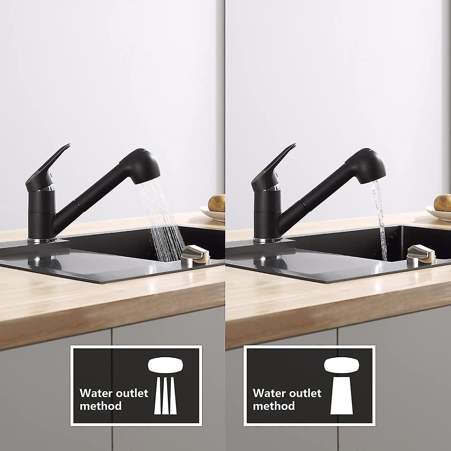 Kitchen Mixer With Pull-out Spray 120 Swivel Kitchen Mixer 2-function ...