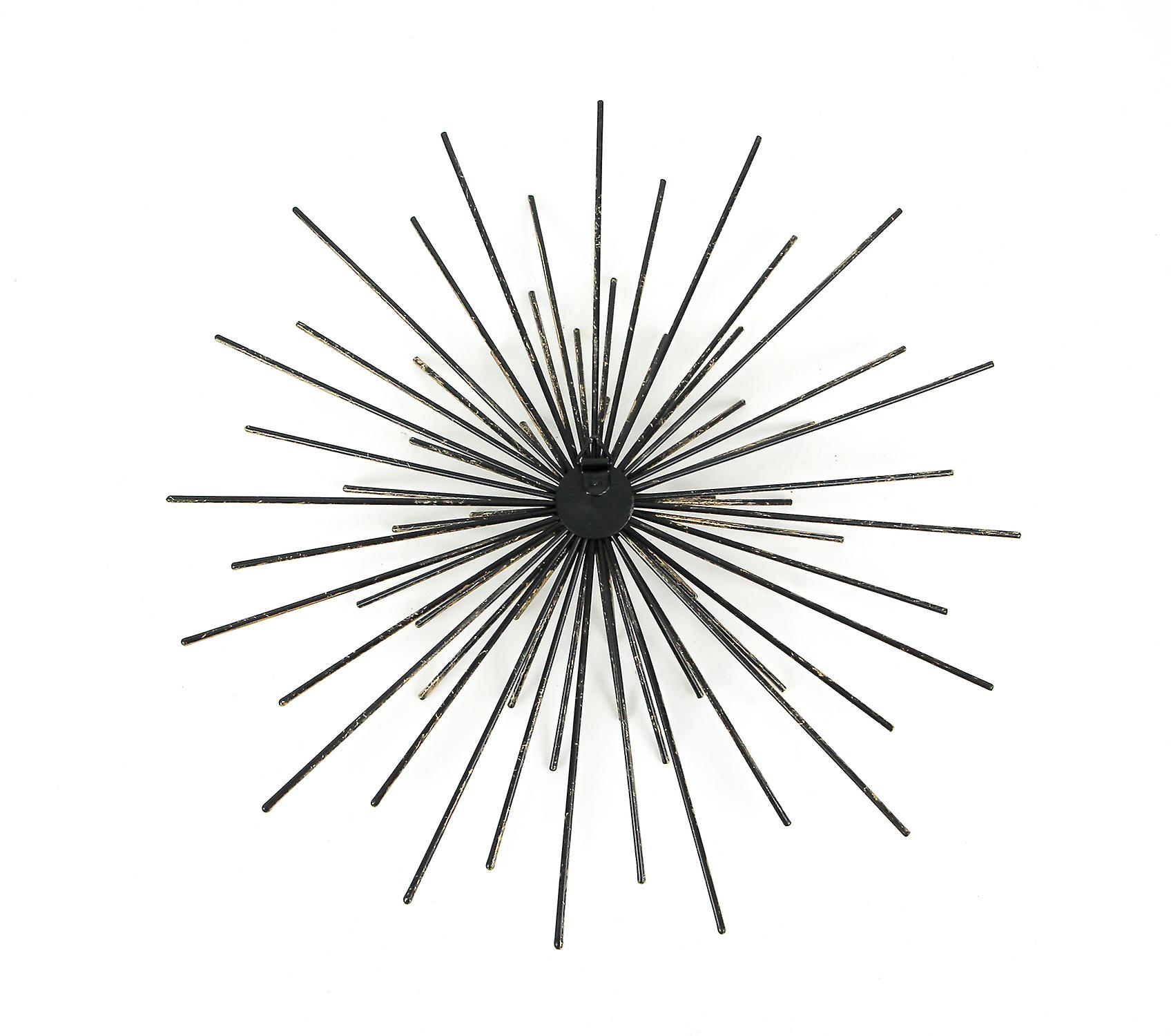 Antique Gold Finish Mid-Century Modern Atomic Star Burst Wall Décor ...