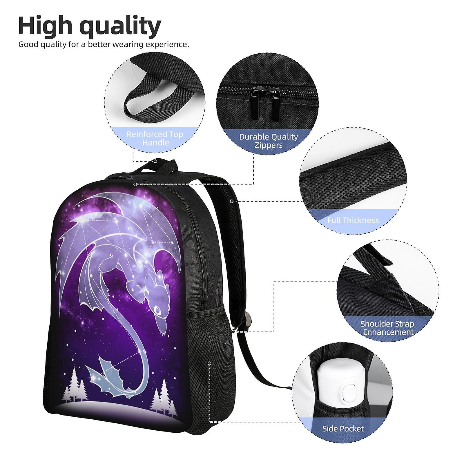 Kids How To Train Your Dragon Toothless Backpack Water Resistant ...