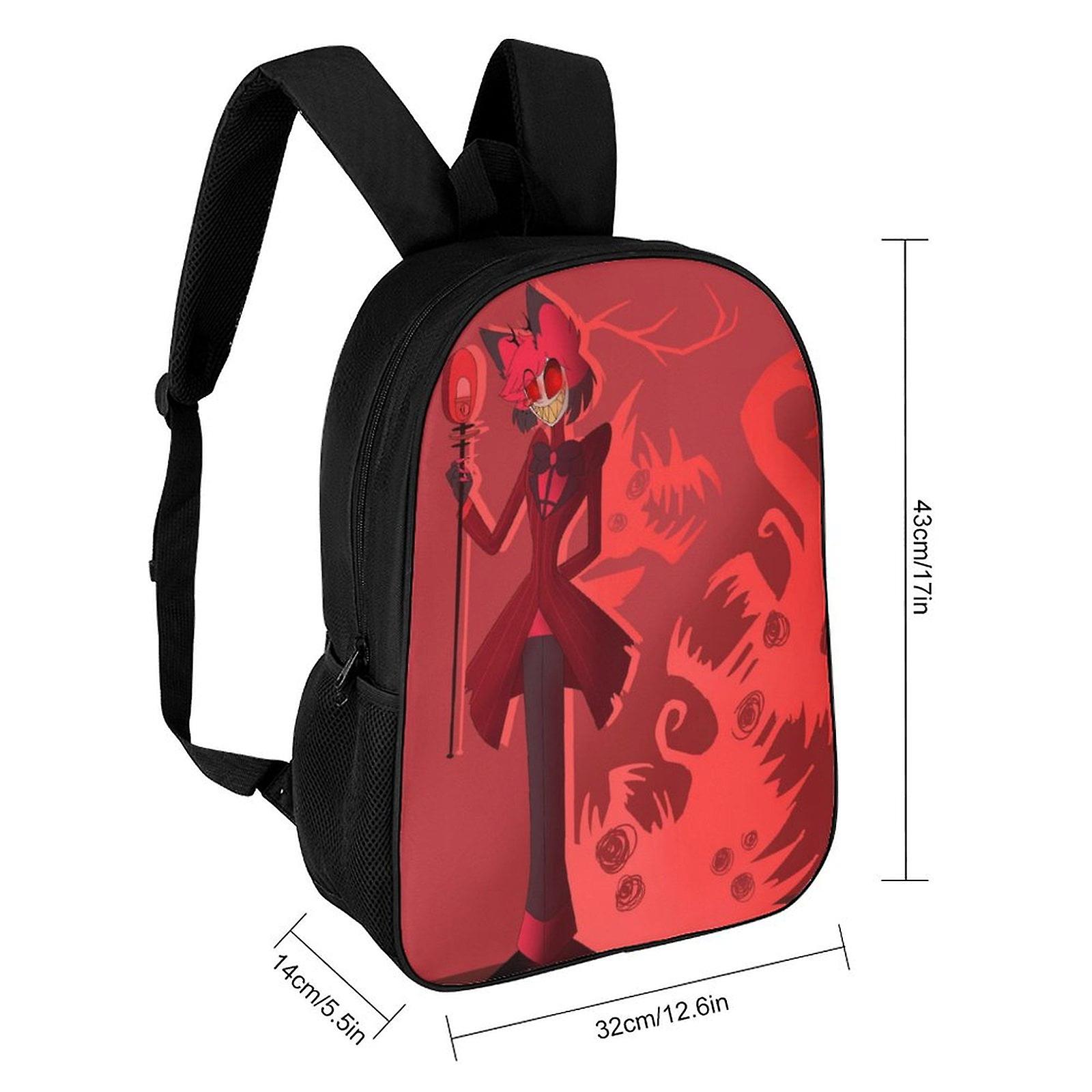 Alastor Hazbin Hotel Animation Shoulder Backpack School Bag Bookbag ...