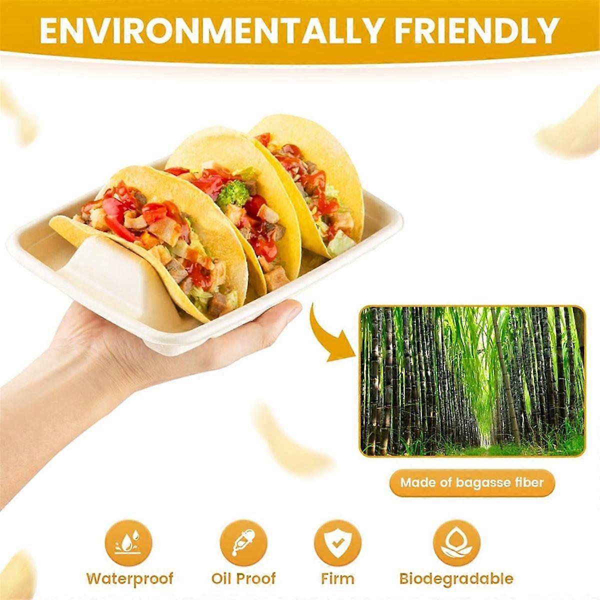 25 PCS Disposable Taco Holders for , Taco Tray Holder, Taco Stands for ...