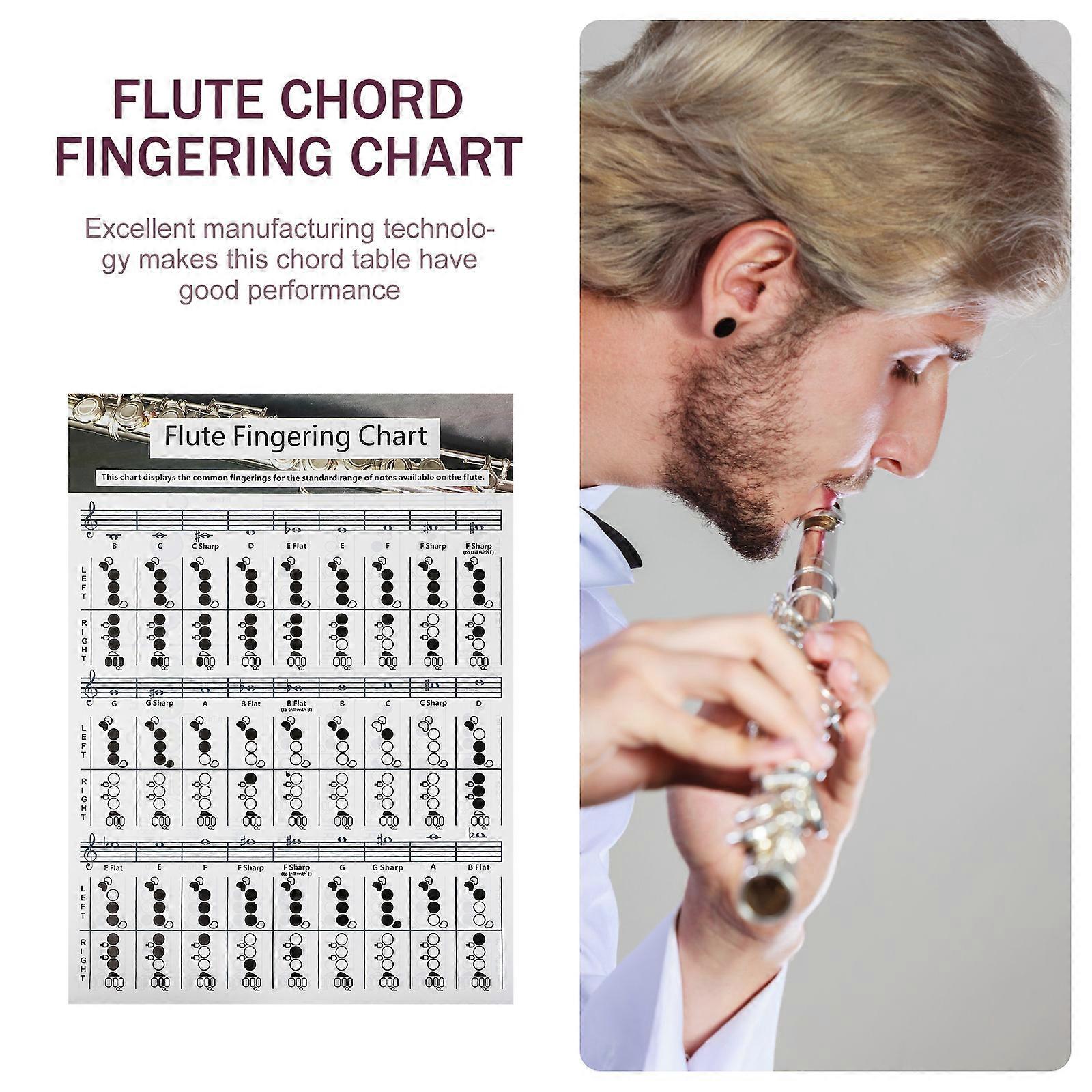 Pocket Guitar Flute Chords Chart Chord Chart Beginner White Chord Chart ...