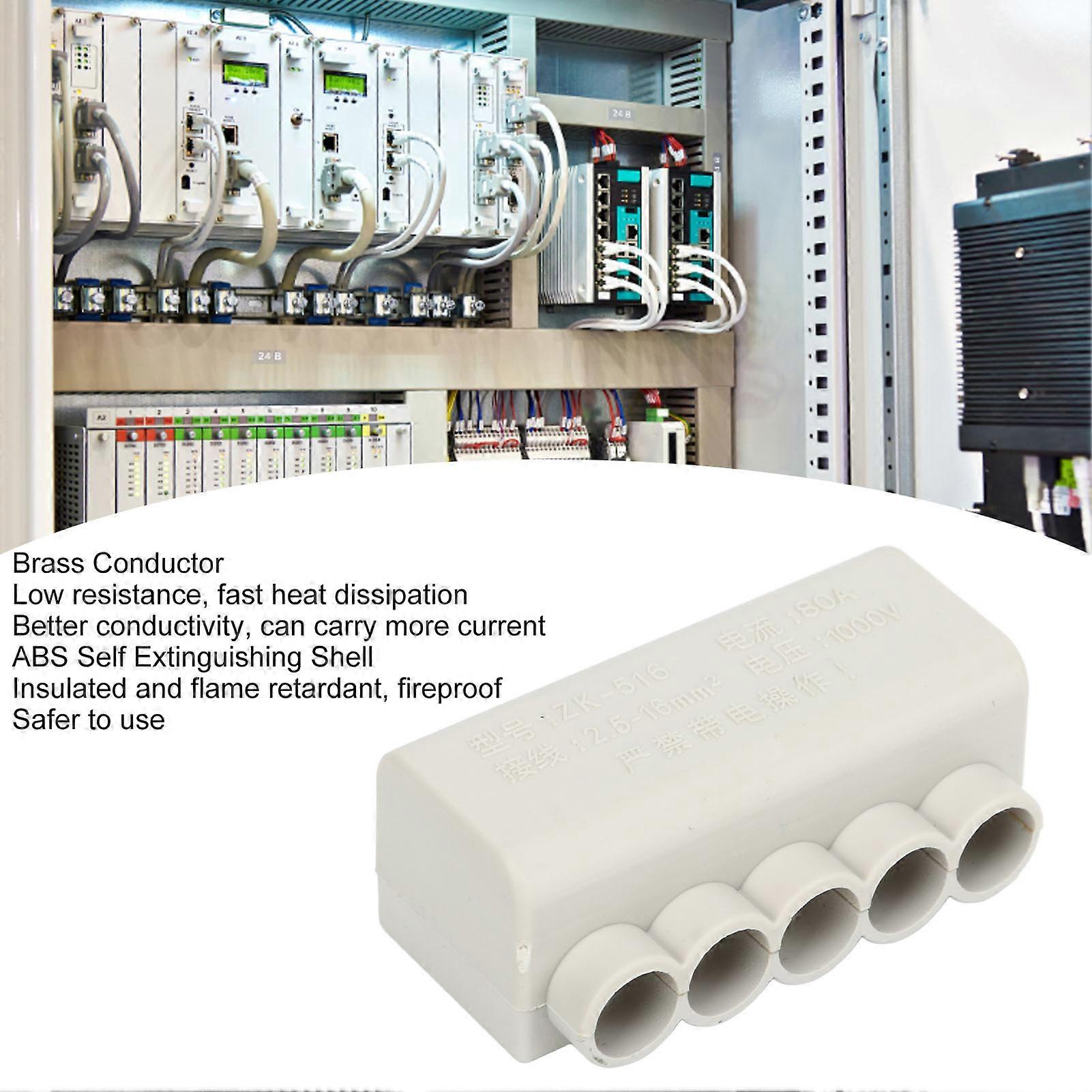 Splitter Wire Connector 1 In 4 Out High Power Brass Conductor Quick ...
