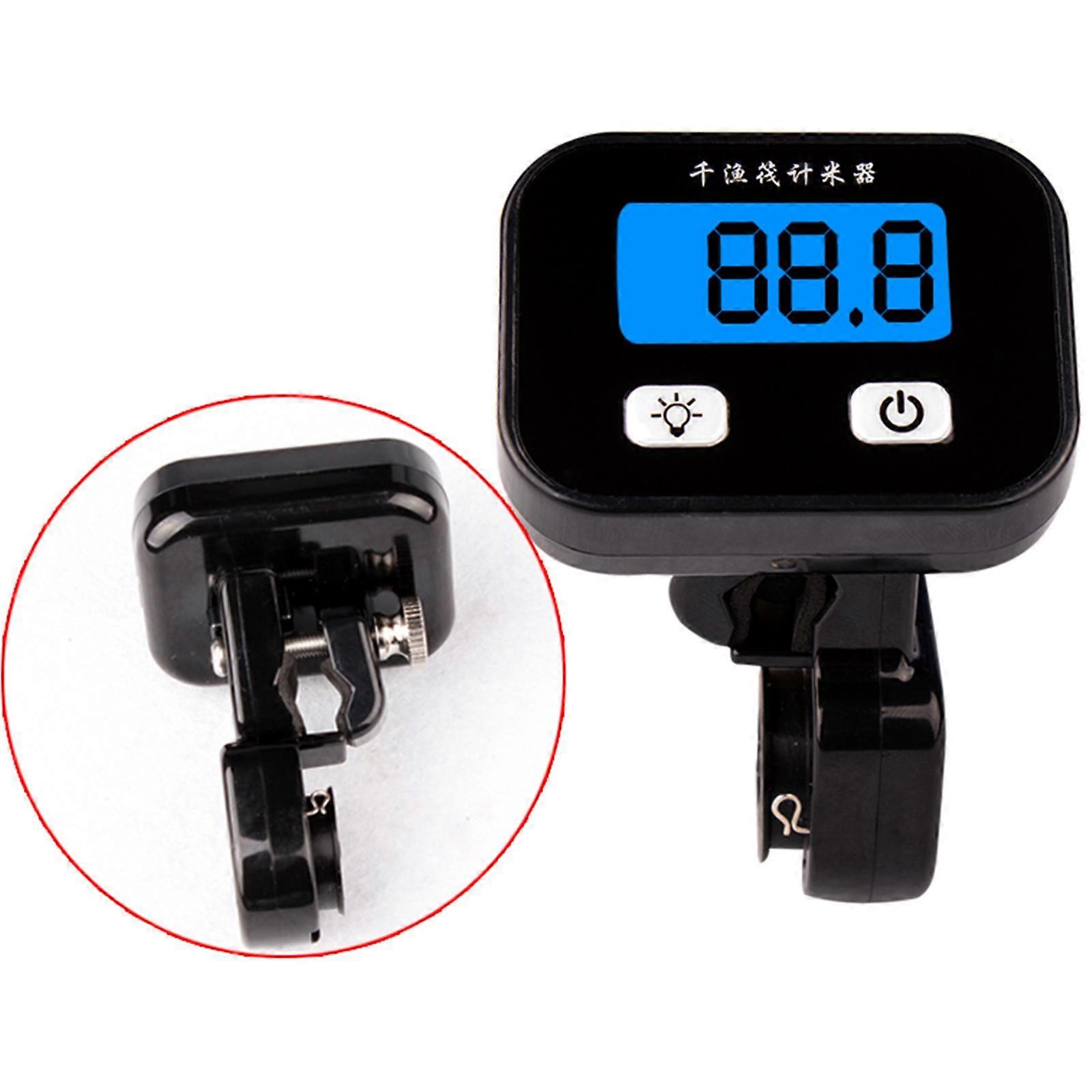 Fishing Line Counter LED Screen Jigging Trolling Compact Sea Reel Meter ...