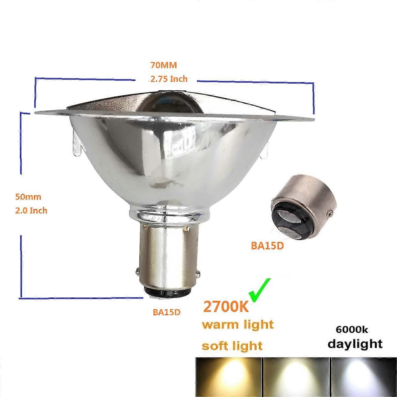 2X Led Ar70 Reflector Light 3w 12v Ba15d 2700K Spot Light 25w Halogen ...