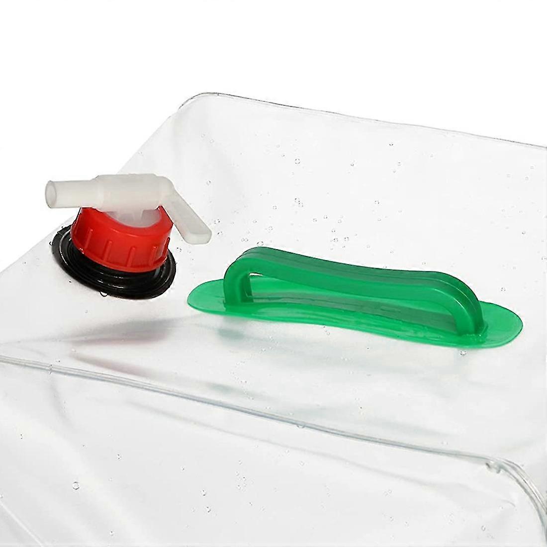 Set Of 4 Foldable Water Canisters With Handle And Pouring Tap 20 L ...