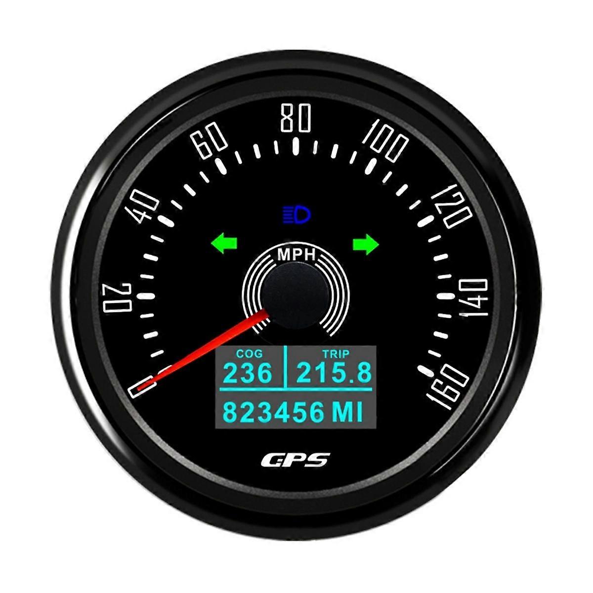 85MM GPS Speedometer with GPS Antenna 7Colors Backlight Digital LED ...