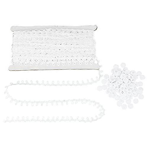 20 Yards Gimp Braid Trim Buttonhole Trim Fringe Lace White Braid Trim ...