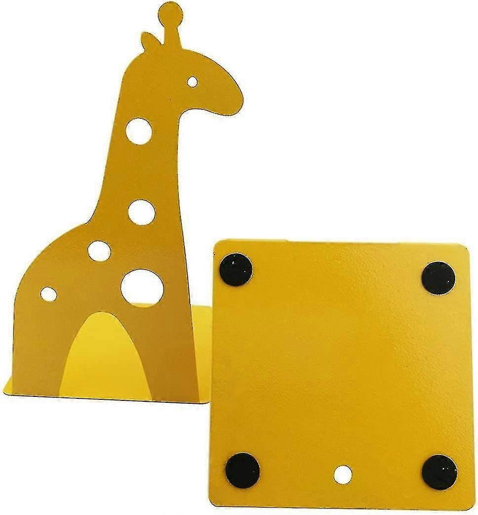 Giraffe Shape Non-slip Iron Bookends 21cm Bookends For Kids Library ...