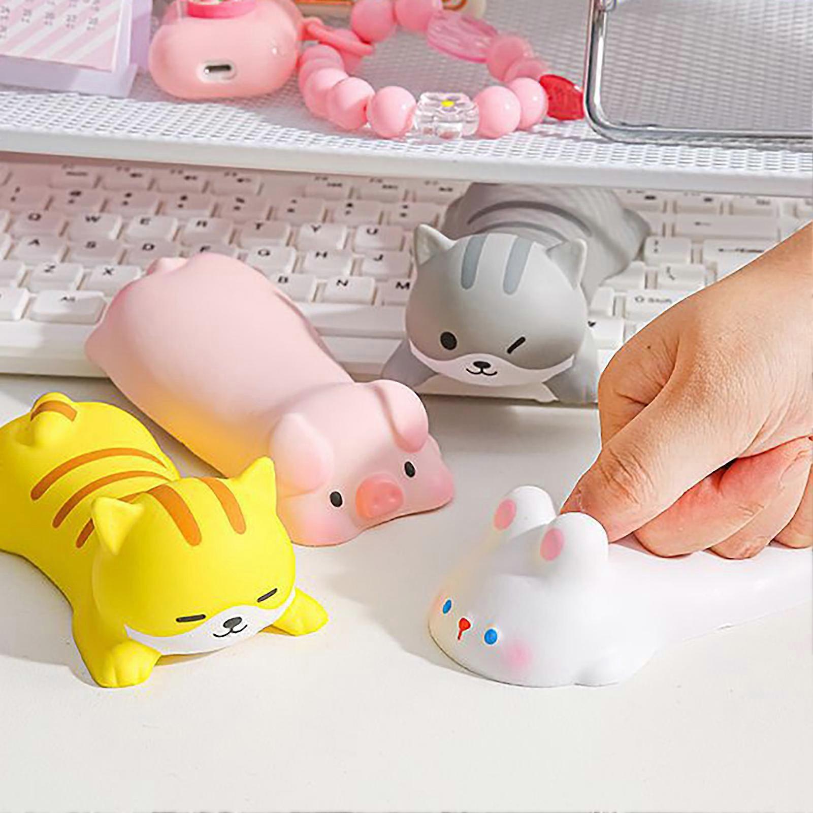 Cute Cartoon Cat Wrist Rest Ergonomic Slow Rising Soft PU Wrist Support ...