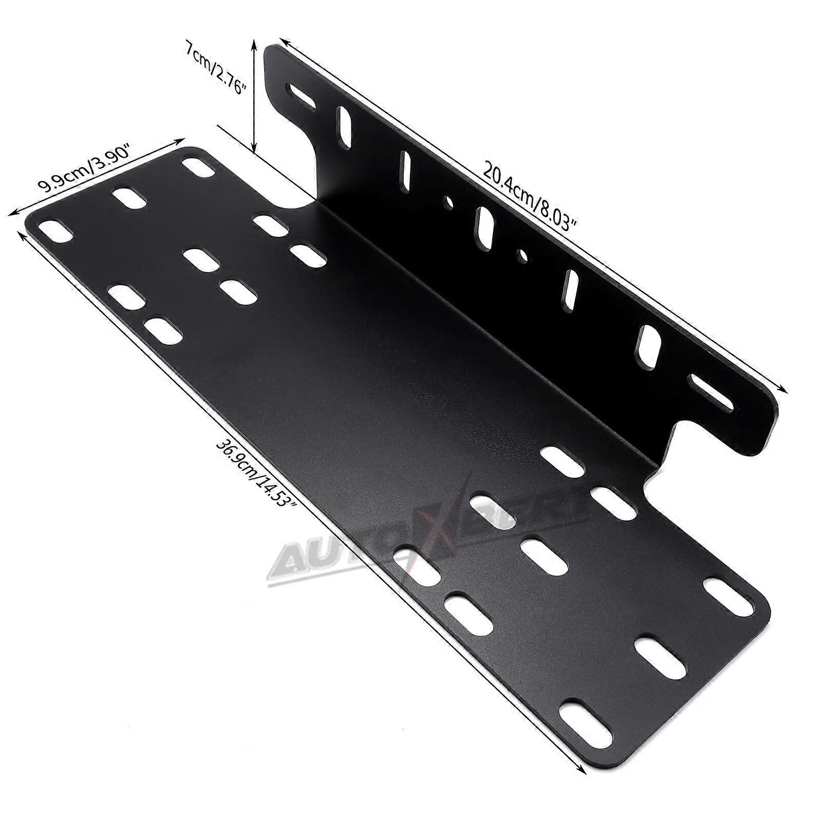 Car Front Bumper Number Plate Bracket Mounting LED Lights License Free ...