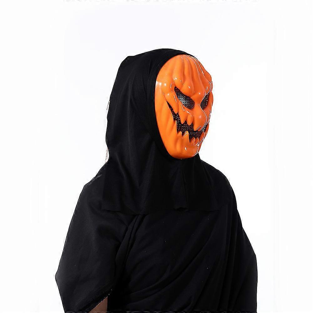 Scary Pumpkin Mask Costume Halloween Party Full Head Mask Dress Up ...
