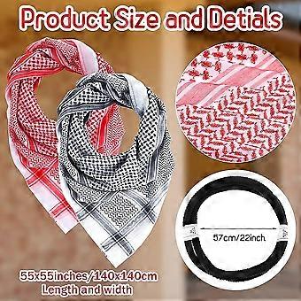 Shemagh with Aqel Rope Muslim Kafiya Keffiyeh Middle Eastern Head Wrap ...