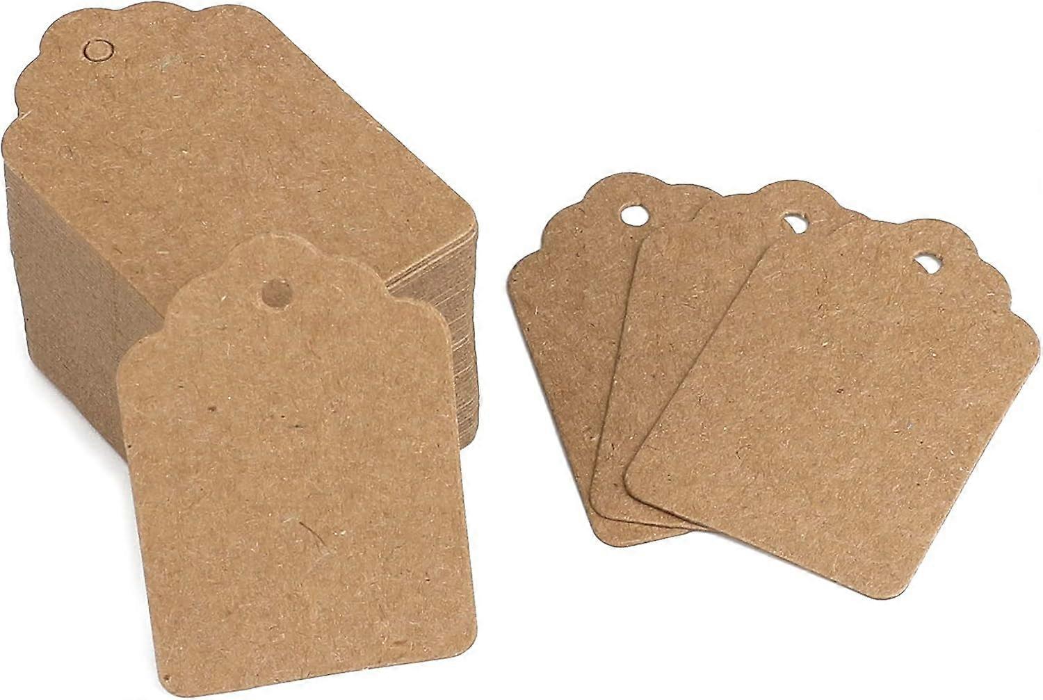 1000PCS Kraft Price Tags Labels 3x5CM Tag Store Labels Clothing Tags ...