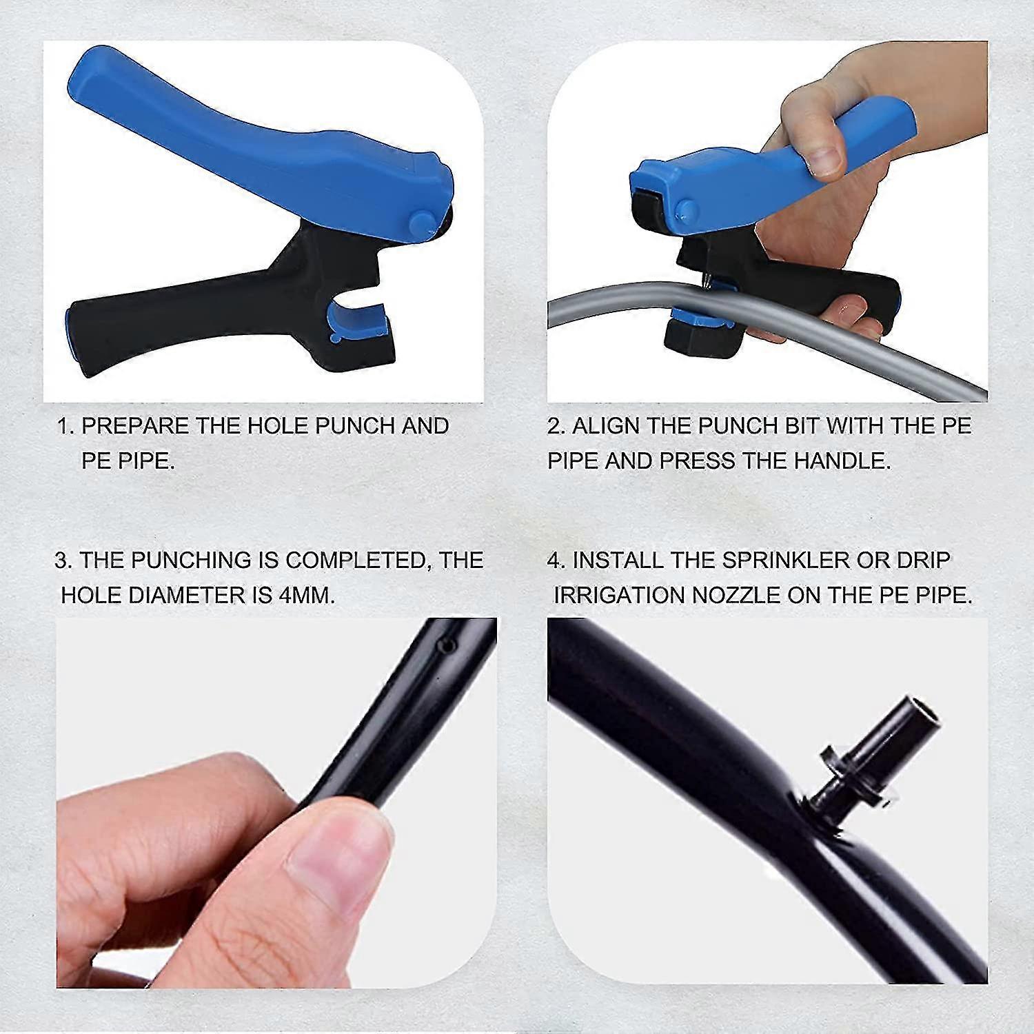 Drip Irrigation Hole Punch, Irrigation Tubing Hole Puncher, Fitting Insertion Tool For Garden ...