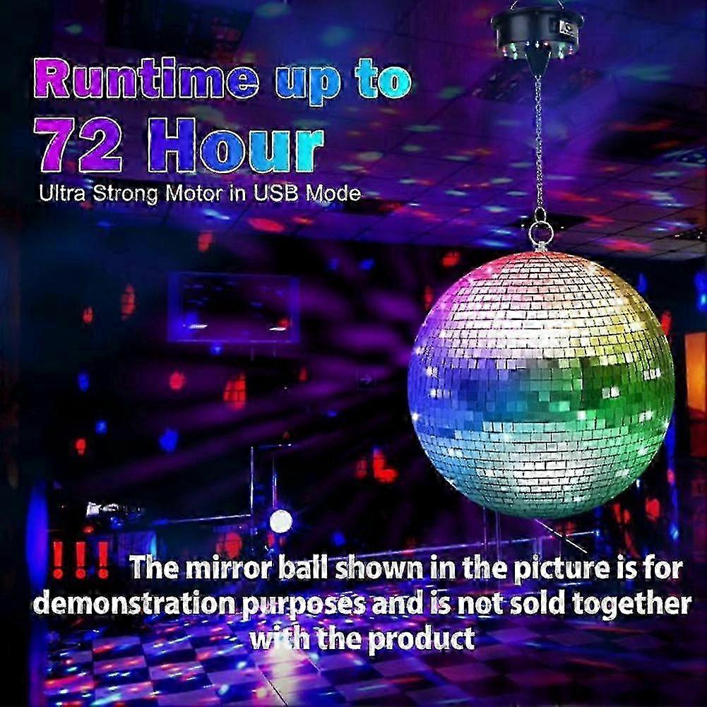 Rotating Disco Ball Motor Lights with Remote,18 LEDs for 12 16 20 ...
