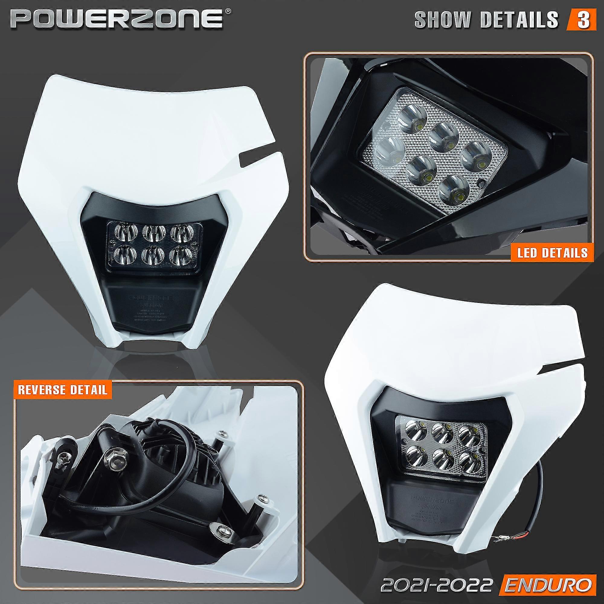 Powerzone Motorcycle Led Headlight Headlamp Head Light Fairing For Ktm ...