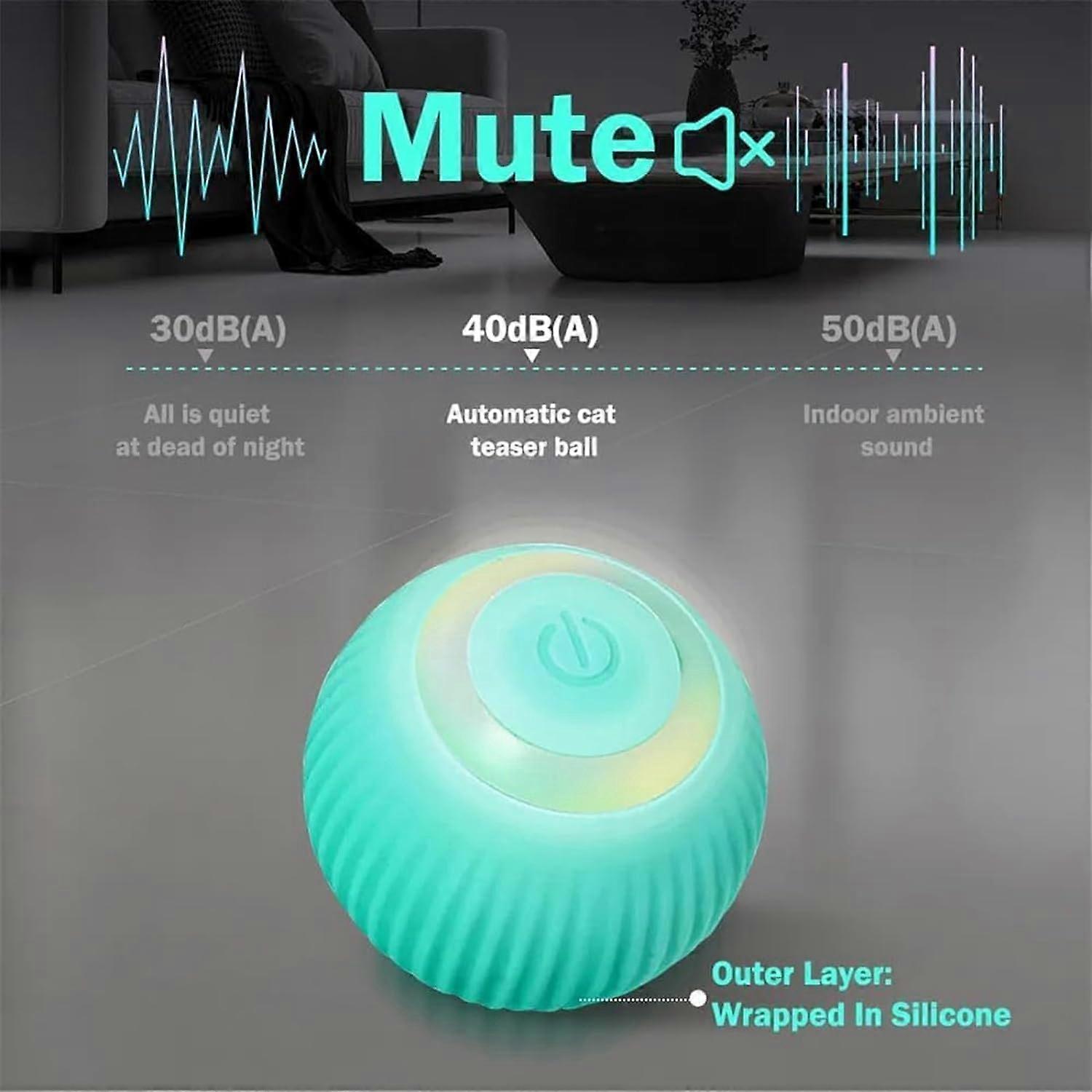 Intelligent Electric Self-Rolling Cat Toy Ball, Automatic 360 Degree ...