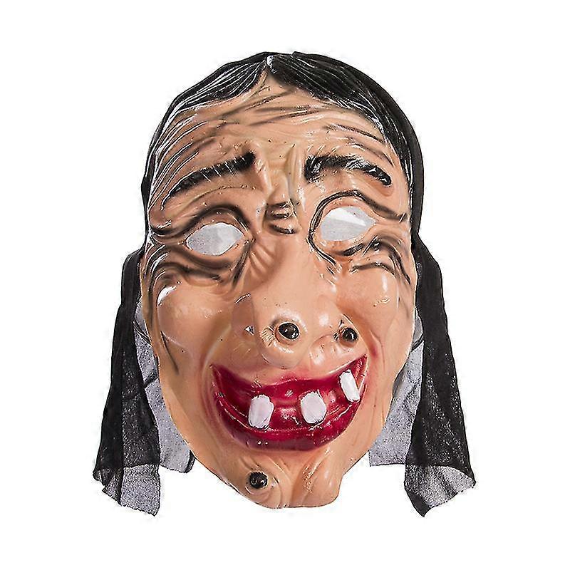 Witch MASK Black Latex Mask Fancy Dress Party Prop ugly witch Head ...
