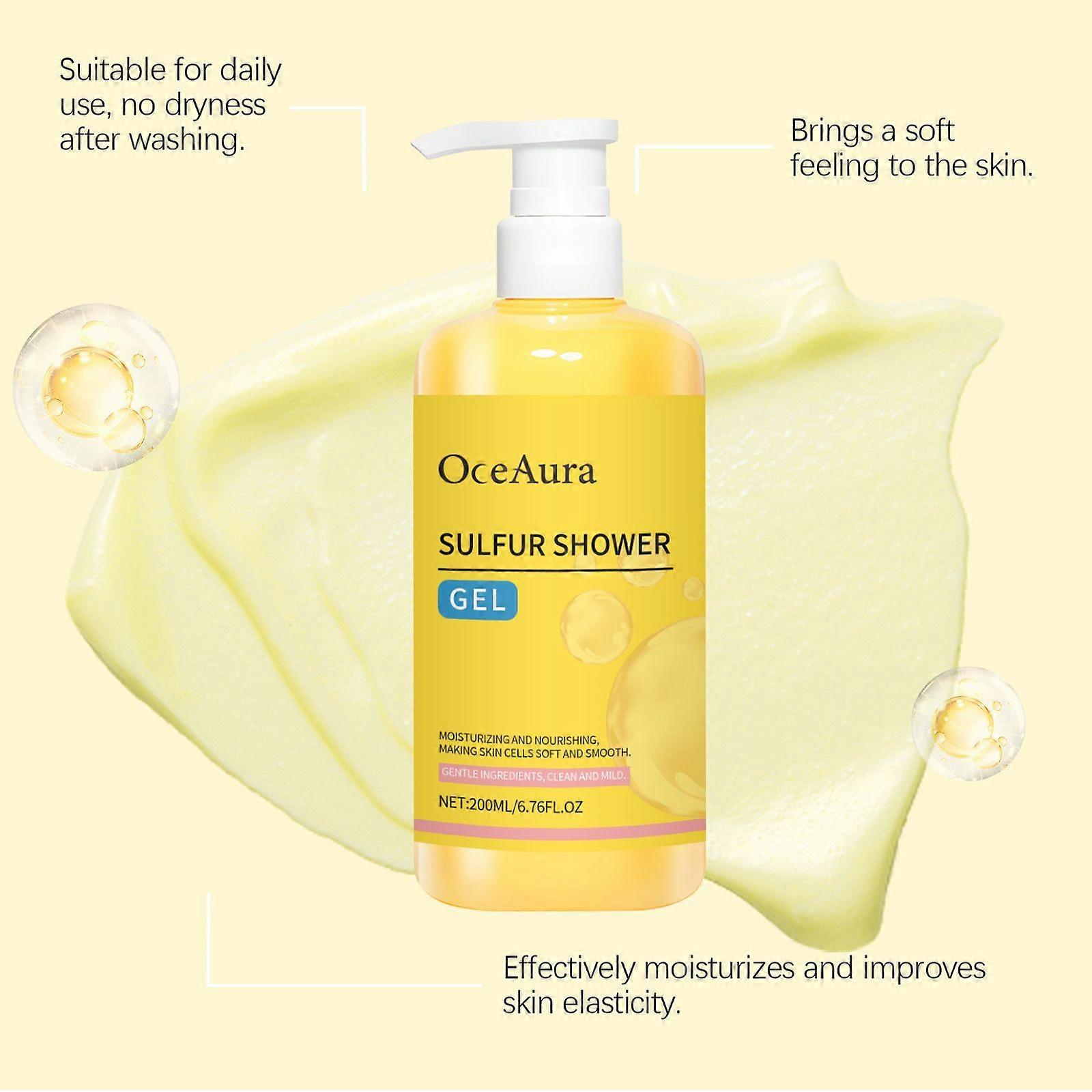 Sulfur Shower Gel Gentle Clean the Body, Delicate, Moisturizing ...