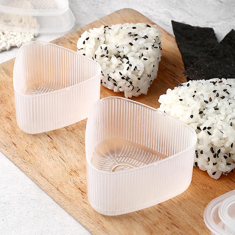 2pcs Sushi Mold Onigiri Rice Ball Bento Press Maker Mold Triangle Sushi ...