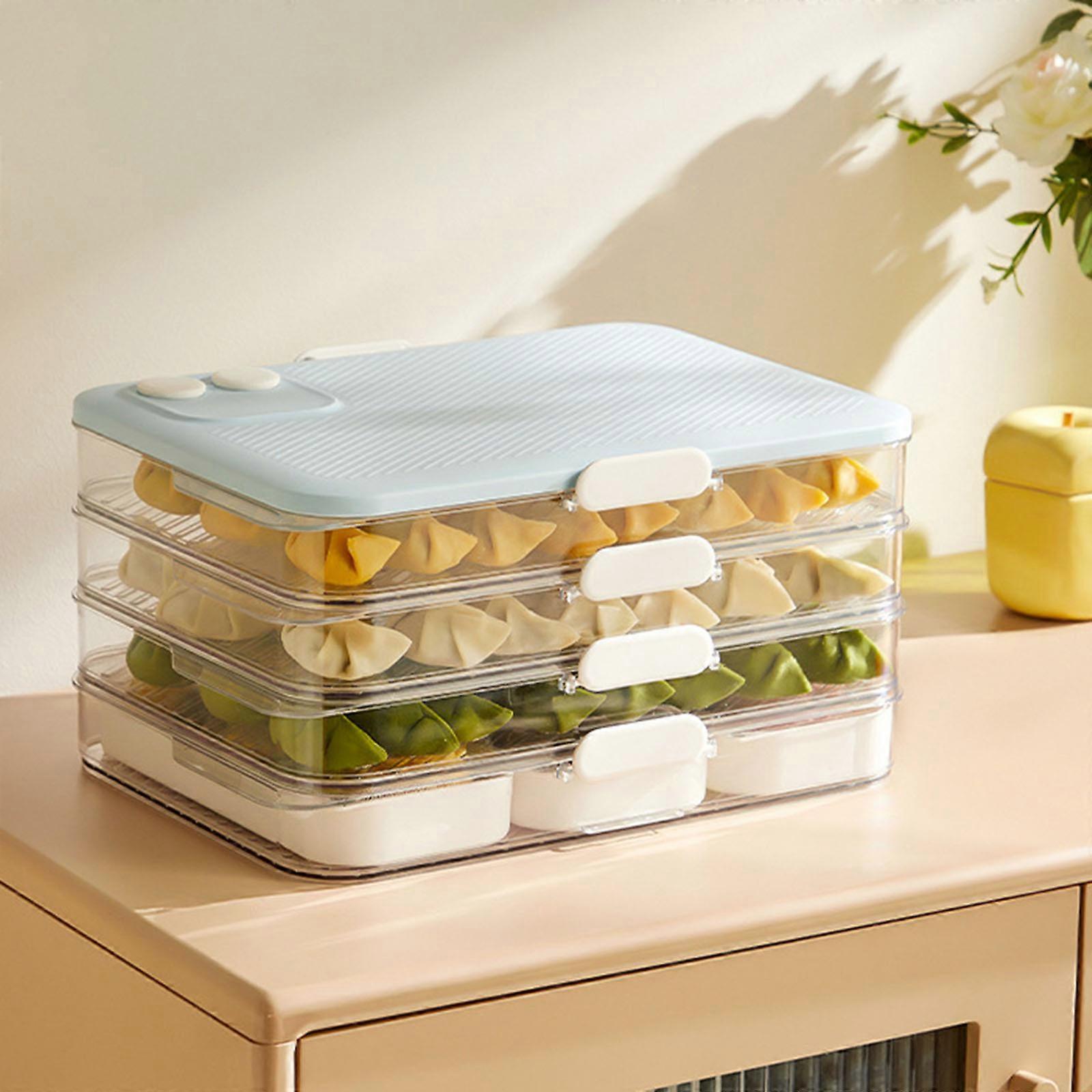 Versatile Dumpling Organizer Heat Resistant Freezer Container Freshness ...
