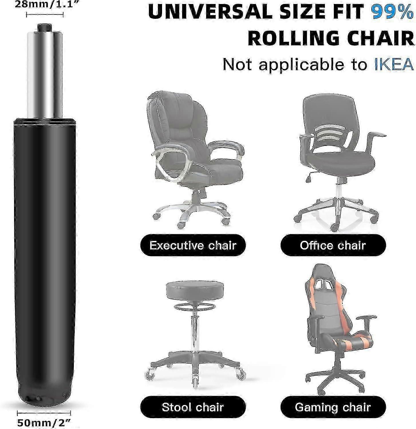 1000lb (450kg) Office Chair Gas Lift Cylinder - New Black | Fruugo UK