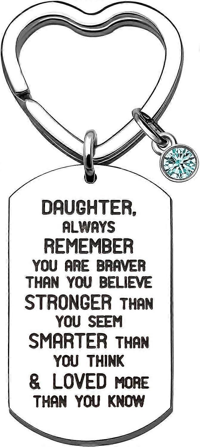 Inspirational Jewellery Gifts Silver Stainless Steel Dog Tag Key Ring ...