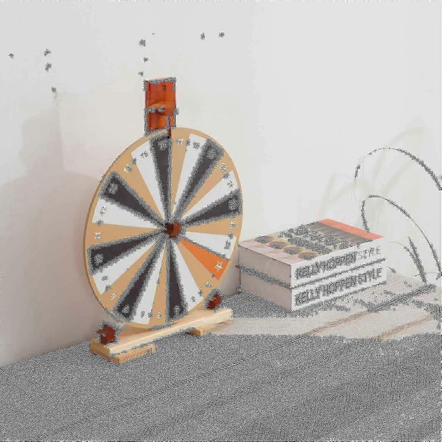 Wooden Spinner Prize Wheel, 24 Slot Prize Spinner, Wheel Of Fortune ...