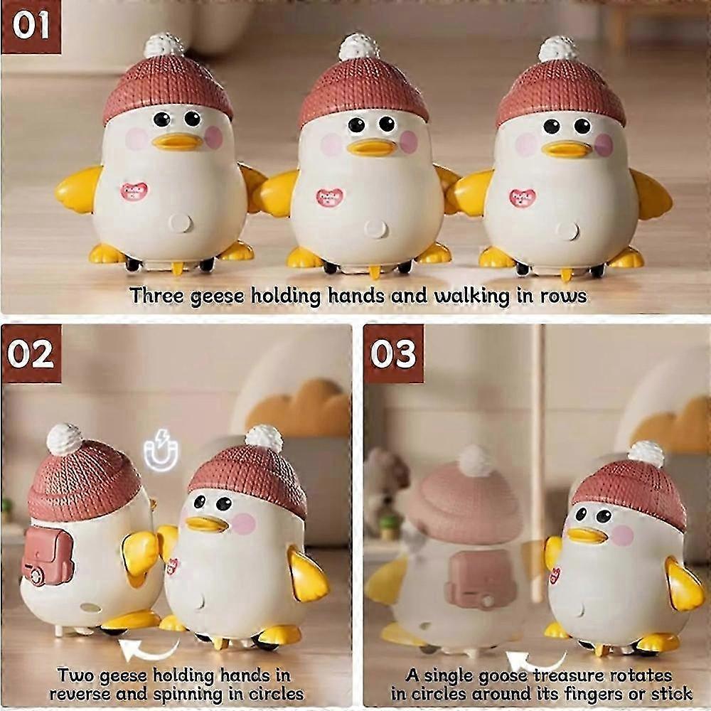 Wobbling Duck Mom Soothing Electric Crawling Magnetic Attraction Baby ...