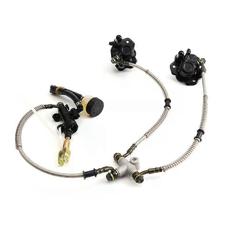 Double Hydraulic Disc Brake Master Cylinder Foot Brake Pump Assembly ...