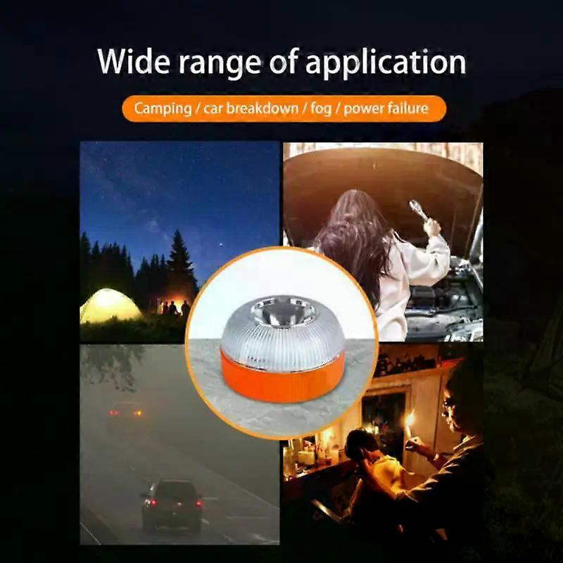 Car Emergency Beacon Light USB Rechargeable V16 Magnetic Induction ...