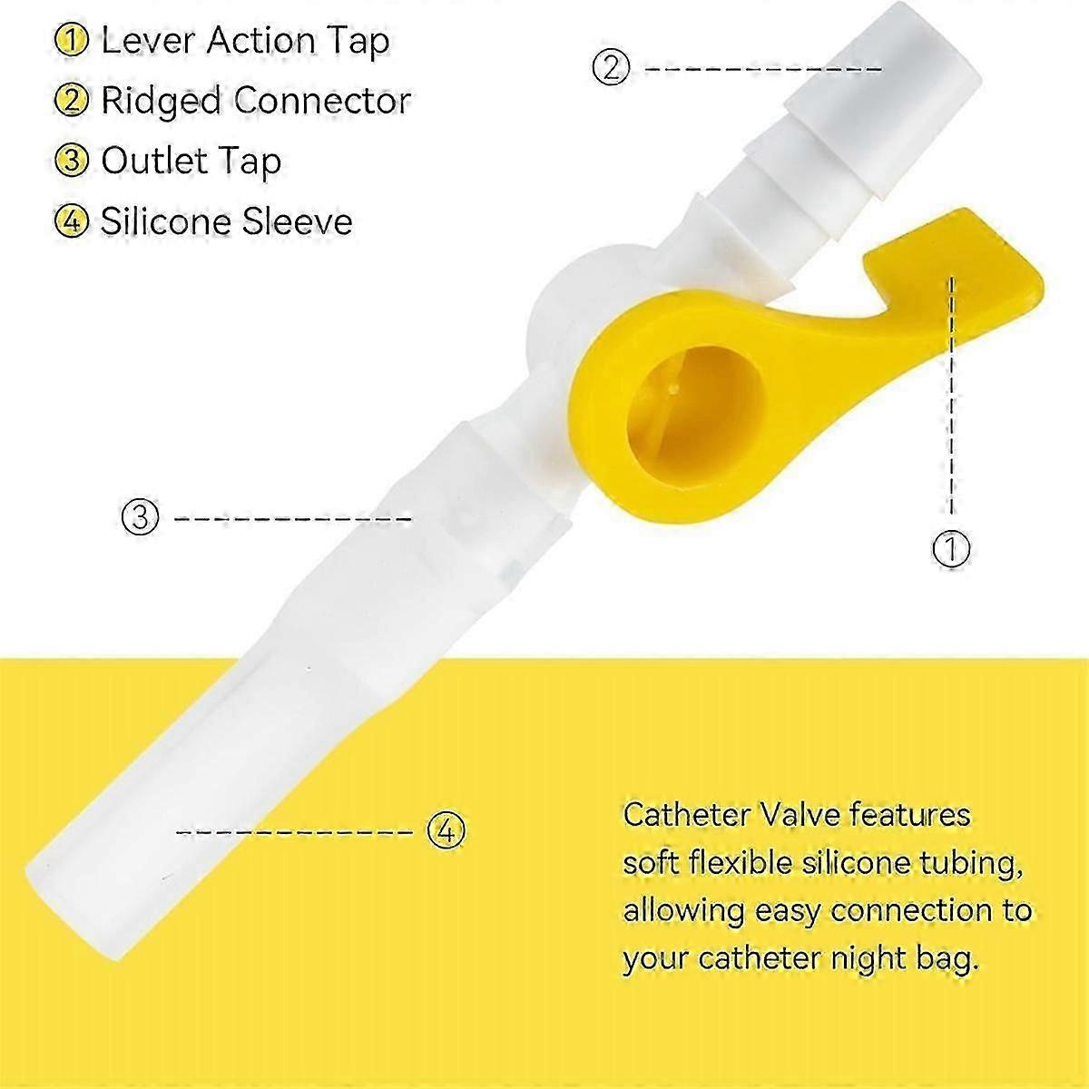 Comfort Flow Catheter Valves - Sterile,Easy to Use Lever Tap,Smooth ...