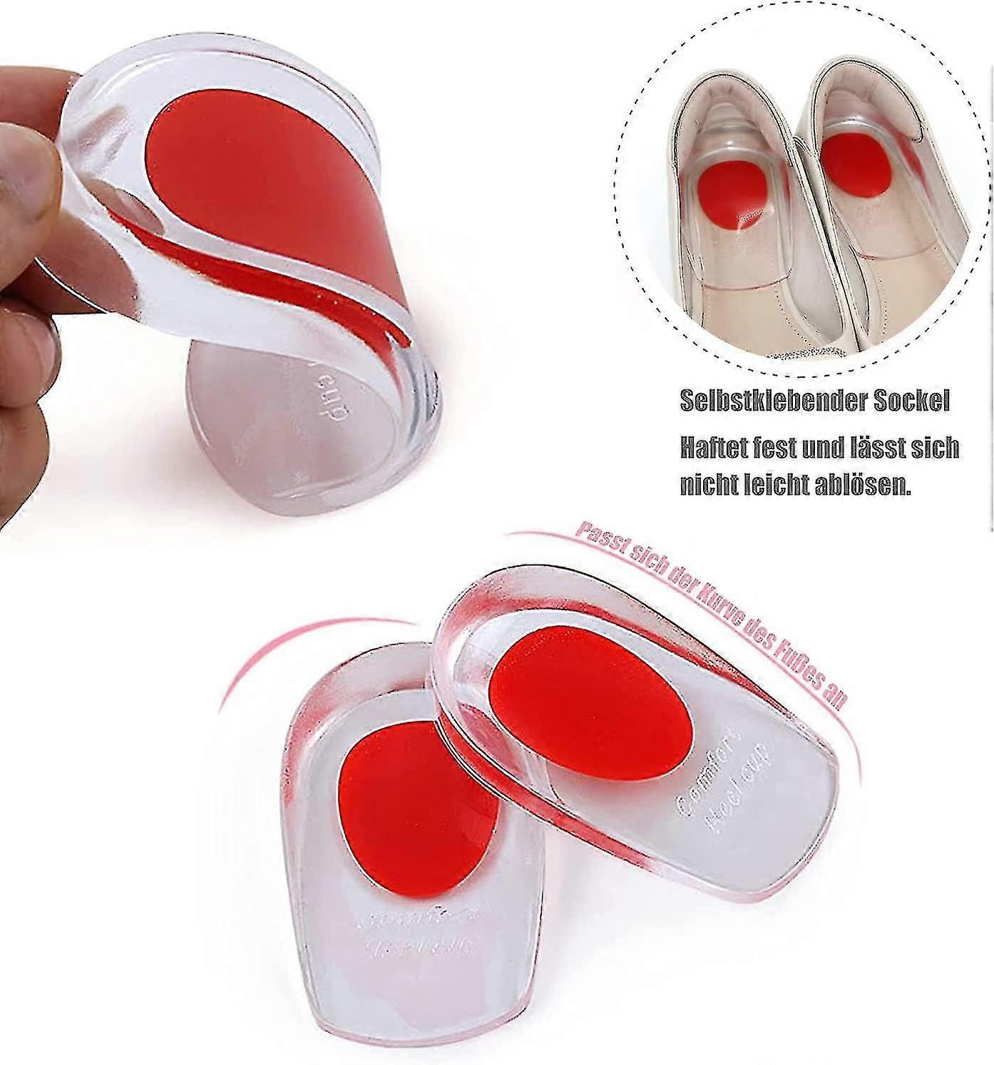 Heel Spur Insoles, 2 Pairs Of Heel Pads, Orthopedic Gel Insoles, Gel ...
