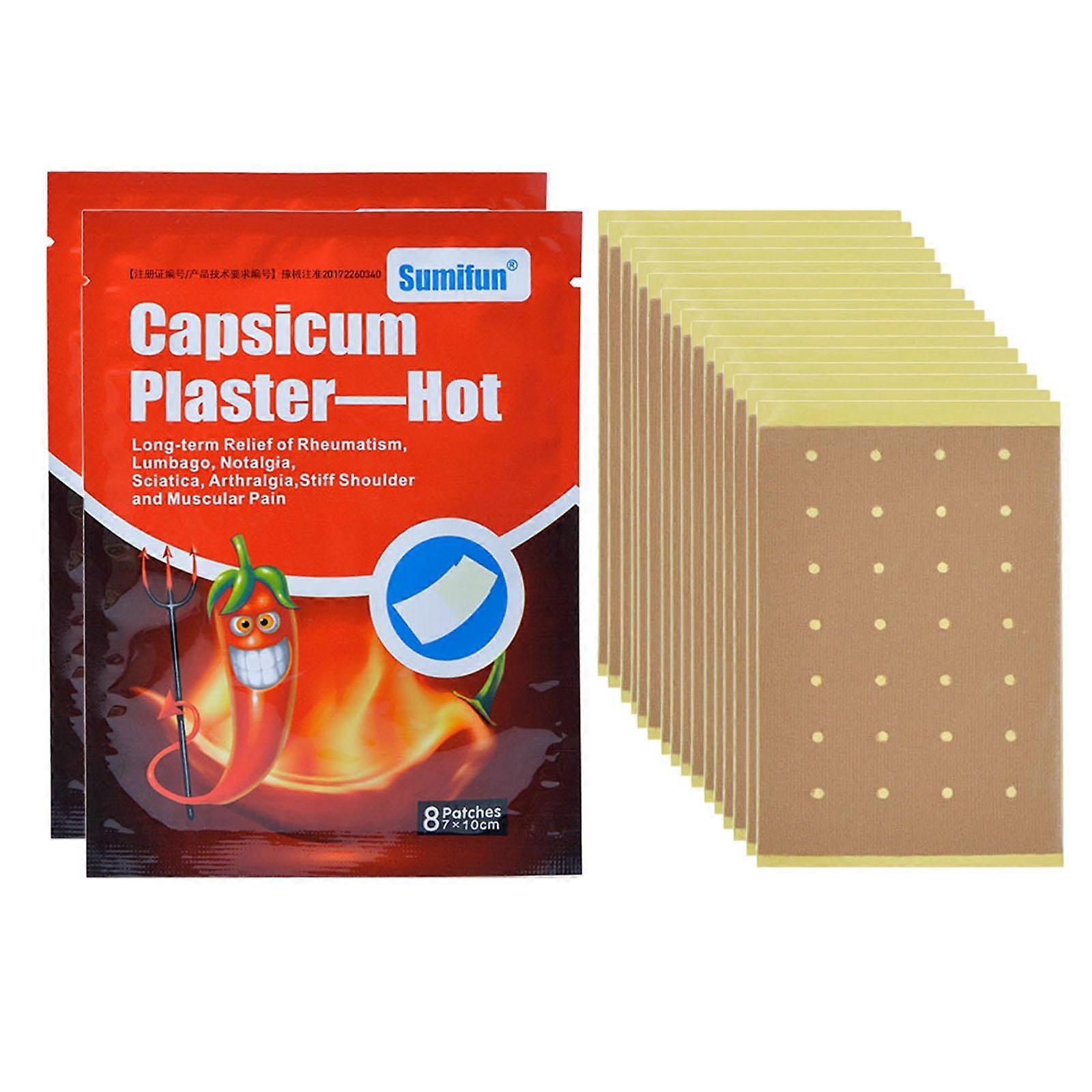 2x2 Bags Self Adhesive Capsicum Plaster Patches for Muscle Strains ...