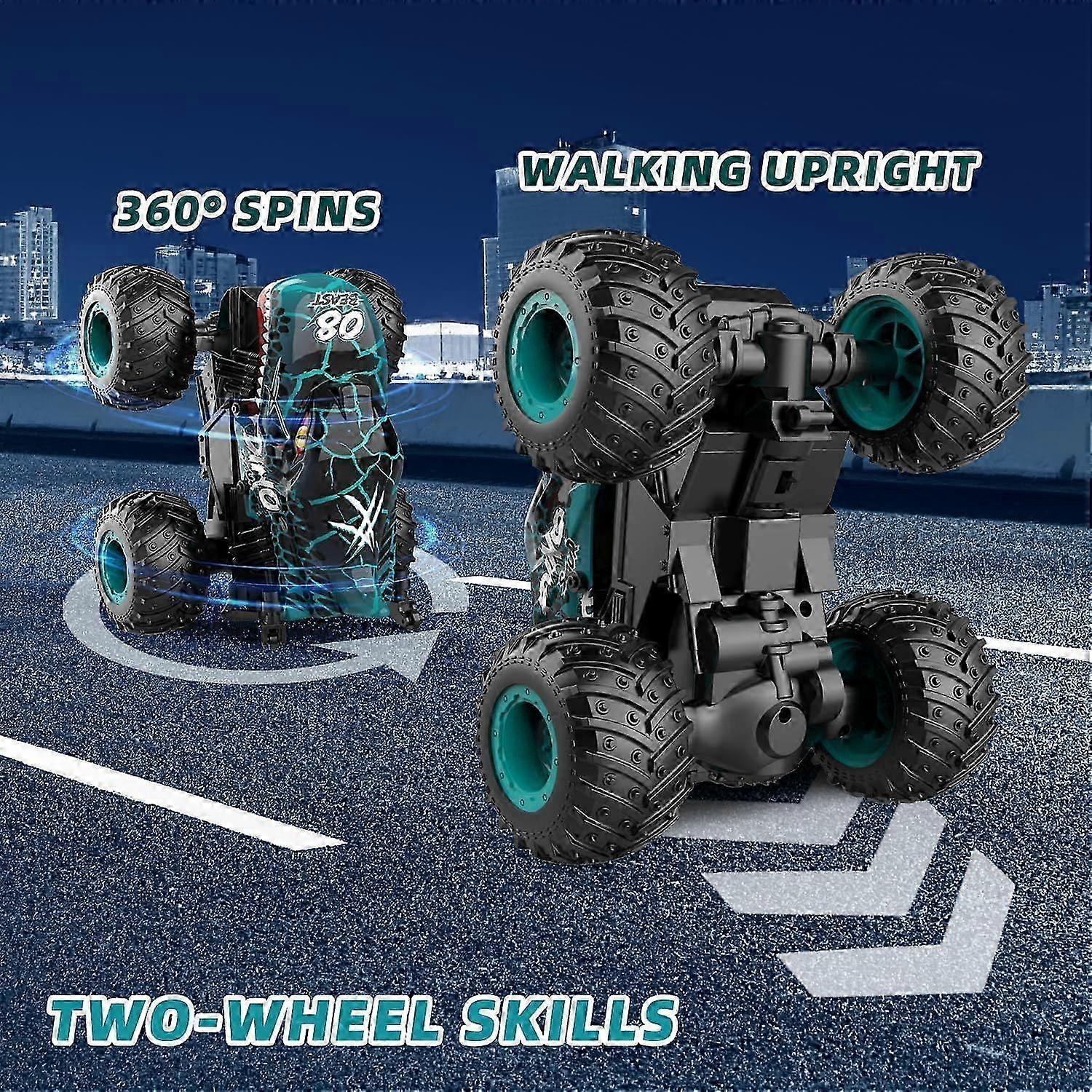 SBSG 2.4Ghz RC Monster Truck Toys for Boys, 1:20 Dinosaur Remote ...