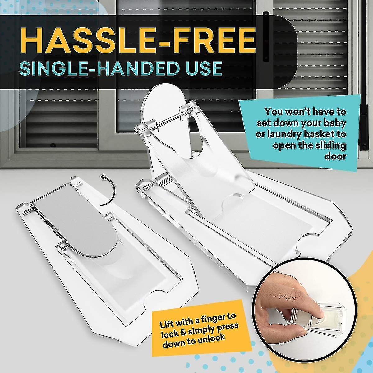 Belita Amy Bn-sliding Glass Door Child Locks - 4 Pack Clear Child ...