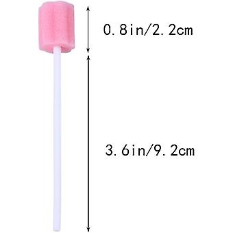 Disposable oral care stick 120mm sterile sponge stick (pink) 100 pieces ...